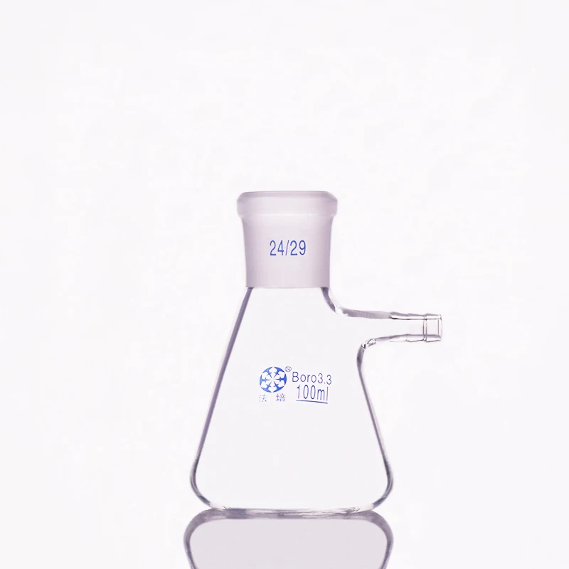 Filtering Flask With Side Tubulature,capacity 100ml,ground Mouth 24/29 ...