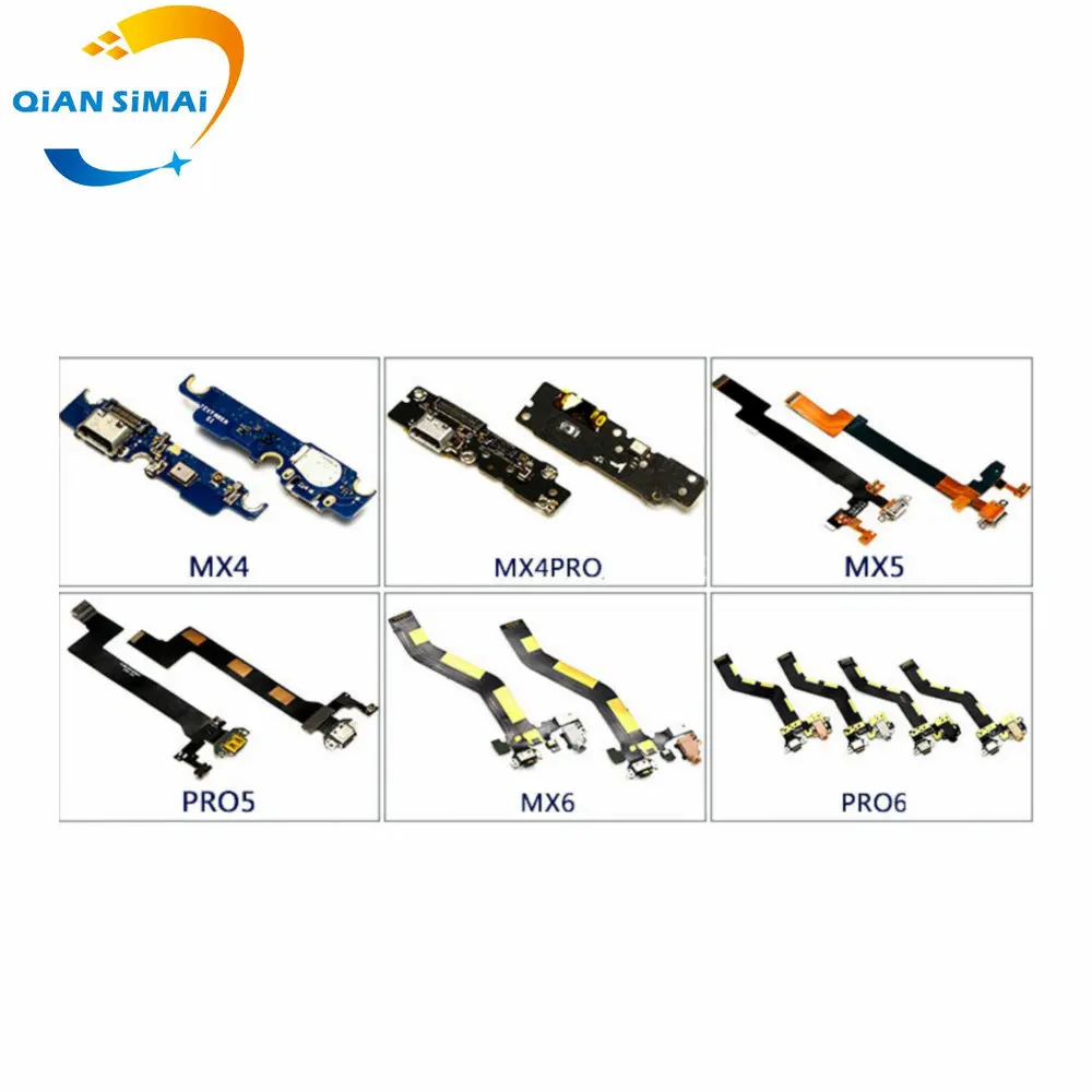 Placa de carga Micro USB, cable flexible con reemplazo de micrófono para Meizu MX4, MX4Pro, MX5 ...