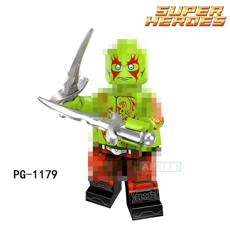 PG1179 Super Heroes Green Drax the Destroyer Movie Series Voltron Team ...