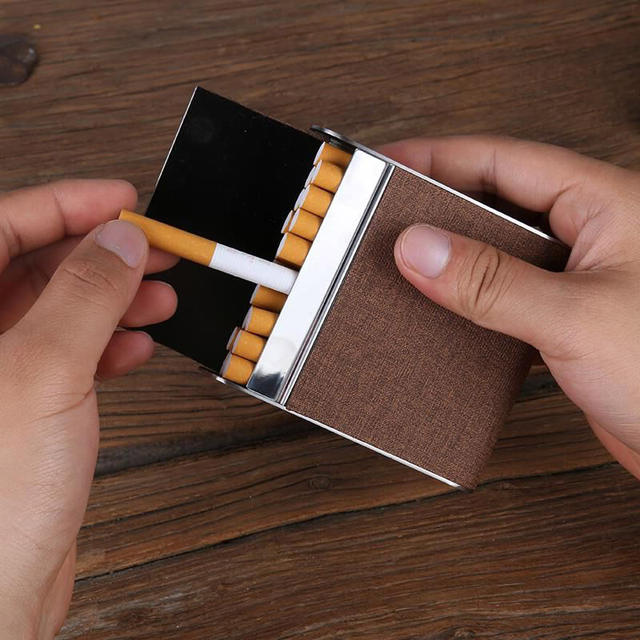 Cigarette Case Vertical Stainless Steel Originality Individuality New ...