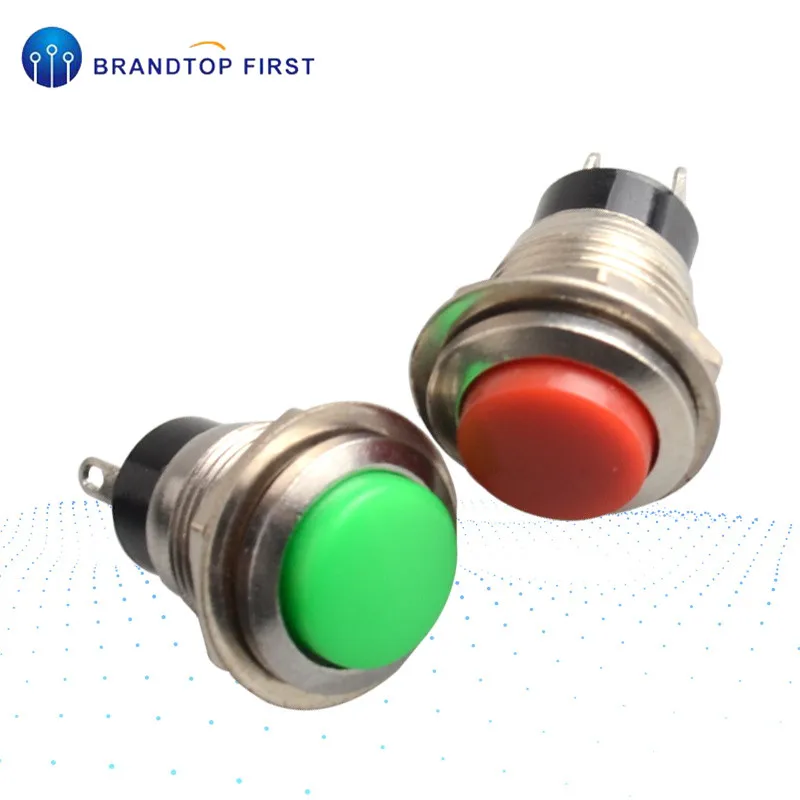 12mm 2pin momentary push button switch Non locking switch DS 318 ...