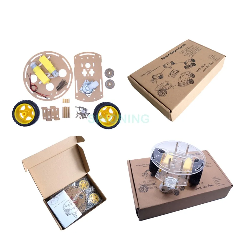 2WD wheel Motor Smart Robot Car Chassis KIT cool For Arduino Acrylic ...
