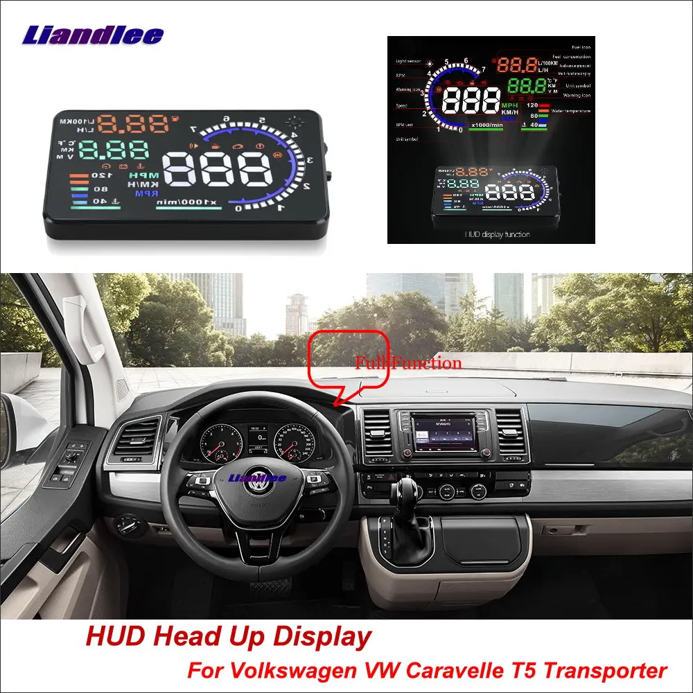 Car-HUD-Head-Up-Display-For-Volkswagen-VW-Caravelle-T5-Transporter-Safe-Driving-Screen-OBD ...