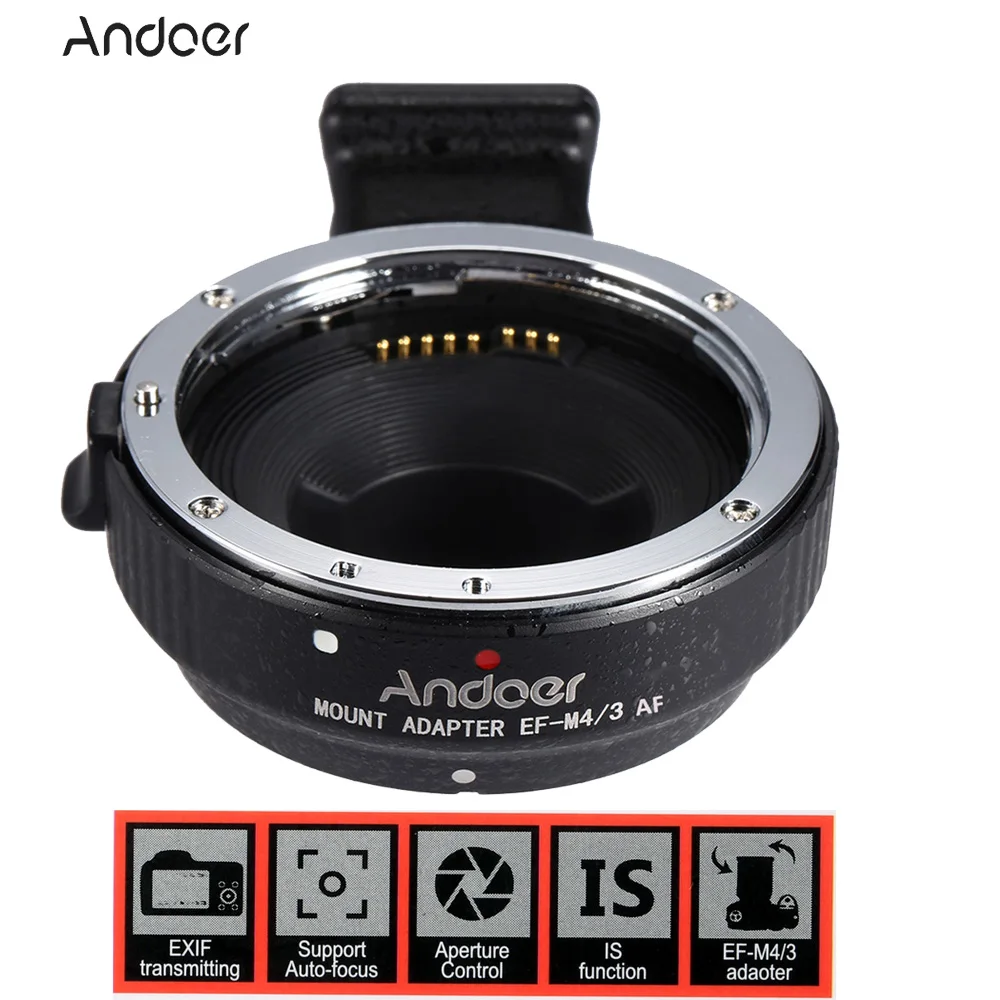 Andoer Ef Mft Auto Focus Af Electronic Lens Adapter Ring For Canon Eos