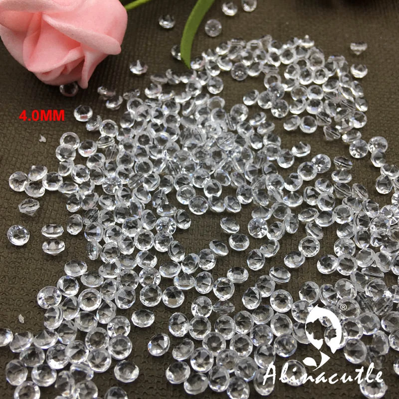 40g 4mm Diamond Gems Crystal Acrylic Sequins Paillette Sewing Garment ...