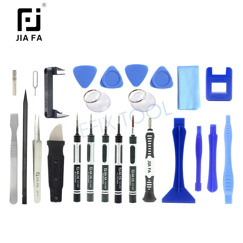 26 in 1 Mobile Phone Opening Pry Repair Toolkit For iPhone Tablet PC ...