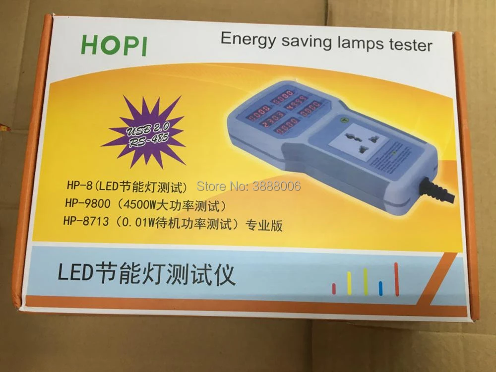 Hp-8 10a 2400w Handheld Power Meter Analyzer Led Metering Socket ...