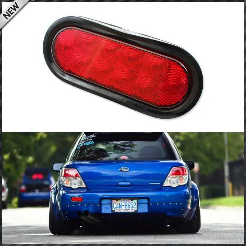 (1) Super Bright JDM Style Red Lens 10 LED Rear Fog Light Assy For ...