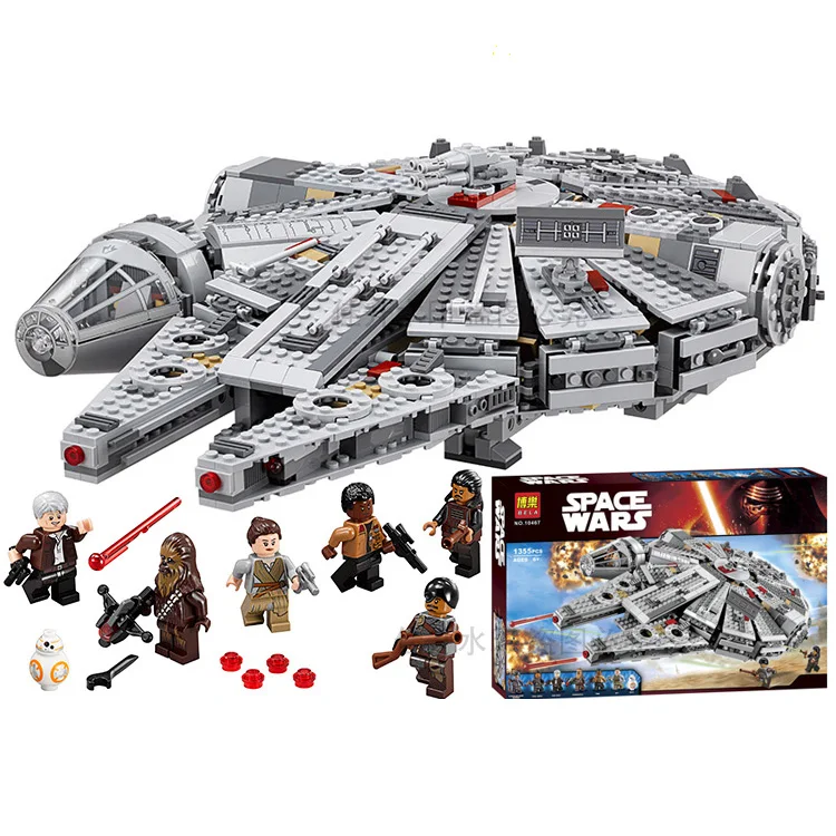 Bela Compatible con Legoe Space Wars nave espacial Millennium Falcon ...