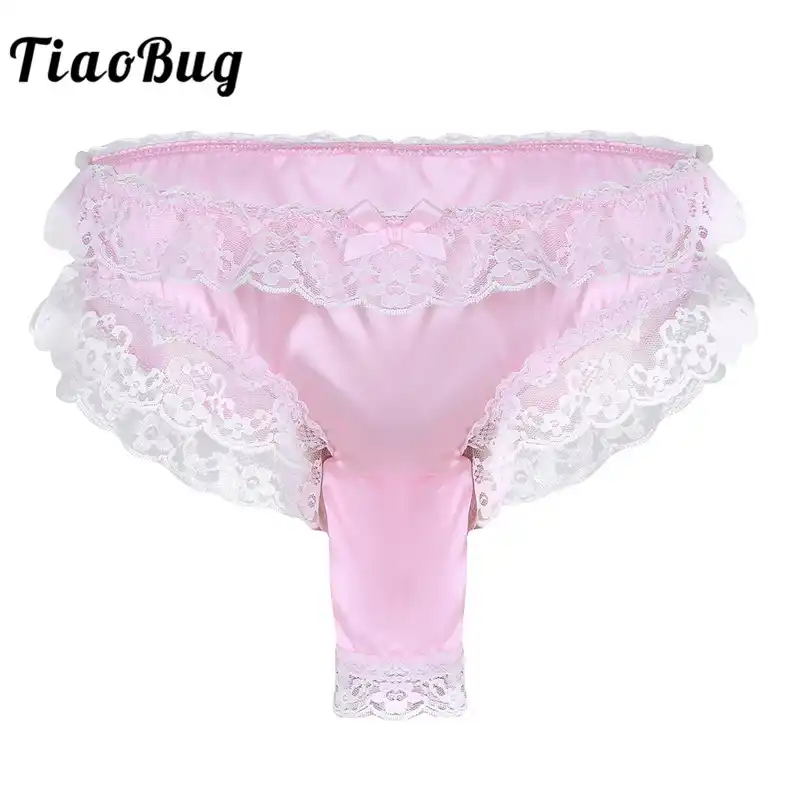 Male Mens Hot Lingerie Sexy Teddies Underwear Backless Frilly Ruffled