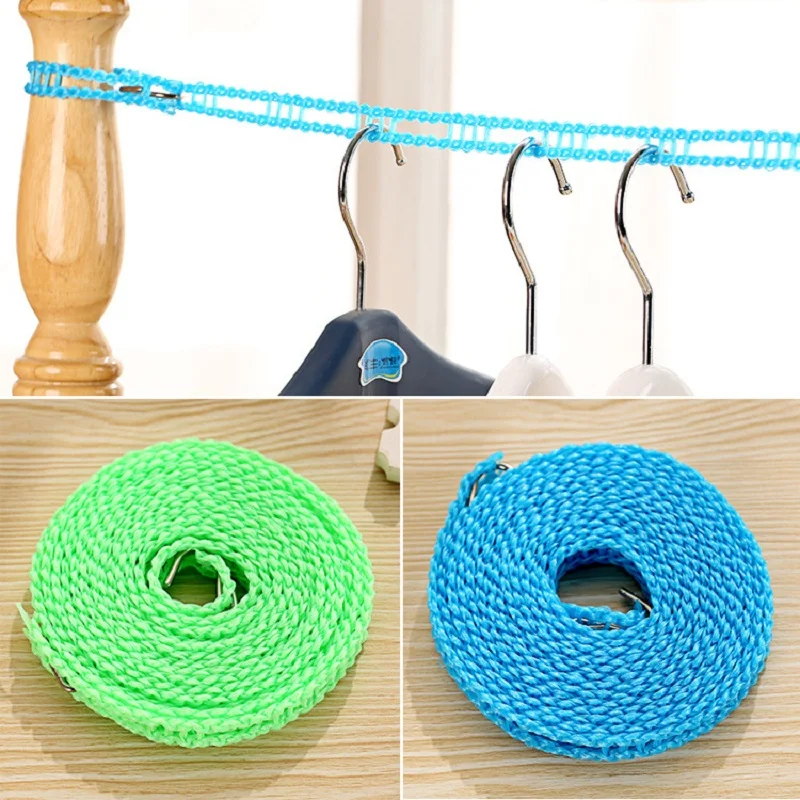 1pc Useful Clothesline PVC Portable Outdoor Travel Business Washing ...