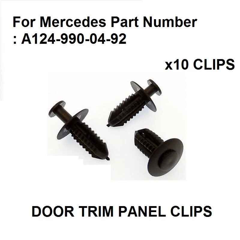 Oe#a124-990-04-92 10x For Plastic Push Fit Rivets- Mercedes Wheel Arch ...