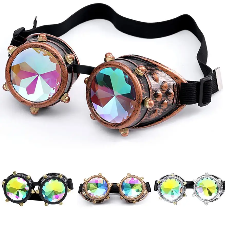 Magnificent Cycling Eyewear Kaleidoscope Colorful Glasses Rave Festival