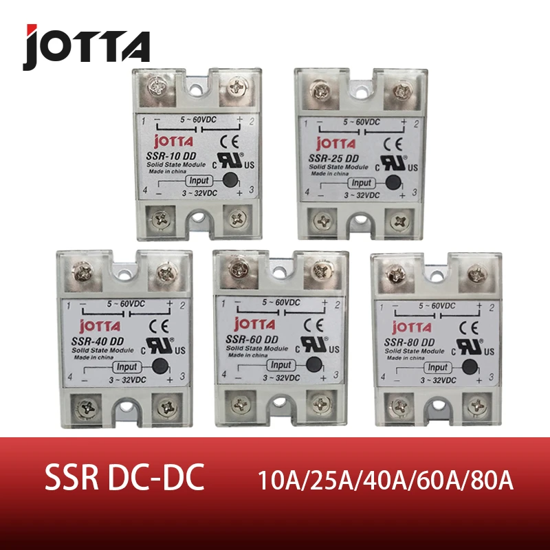 Ssr -80dd Dc Control Dc Ssr White Shell Single Phase Solid State Relay ...