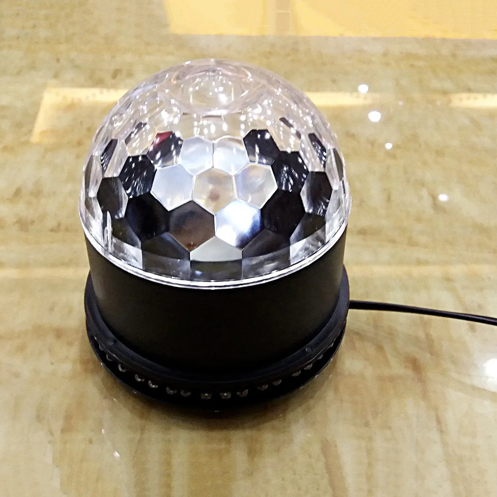 2 in 1 Plug play Music sound activated crystal magic ball with ...