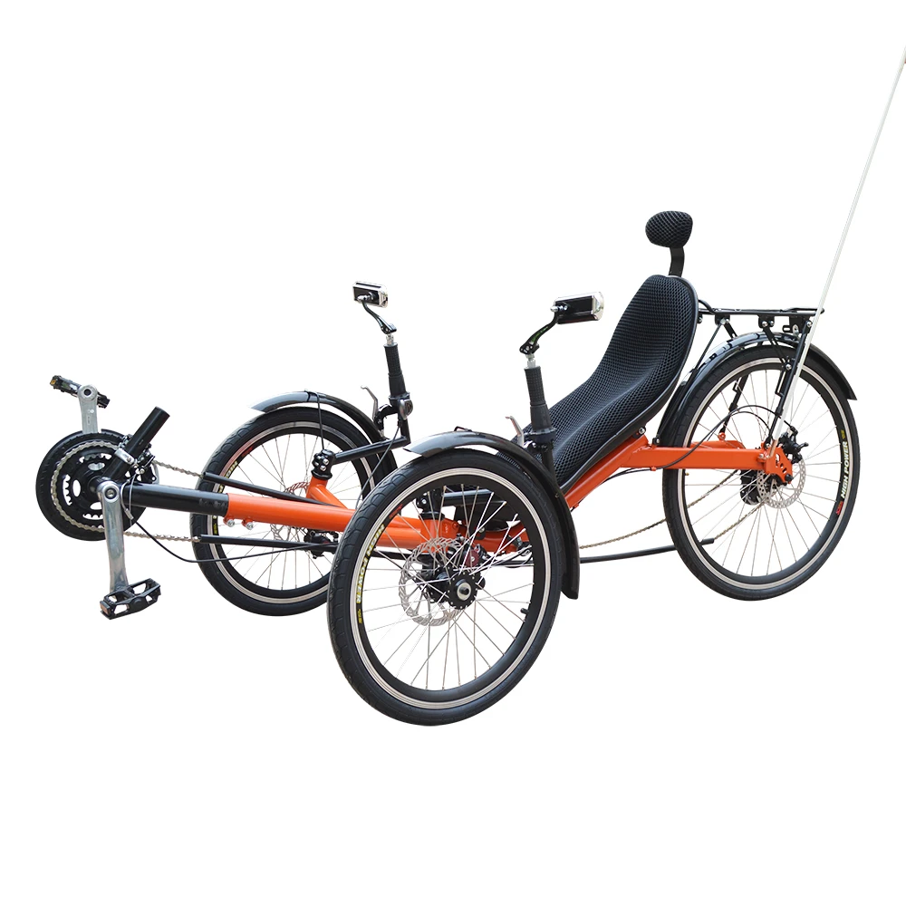 M010 Folding Recumbent Trike Two Front Wheels For Sale - Bicycle ...