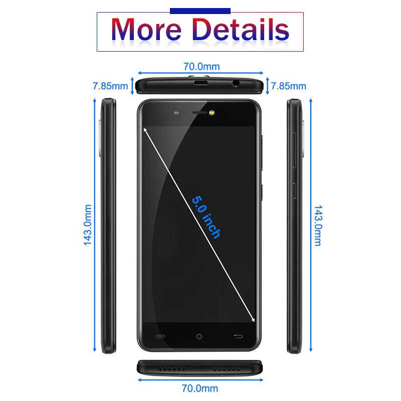 Buy Online Cubot R9 Quad Core MT6580 Android 7.0 Fingerprint 2GB RAM ...