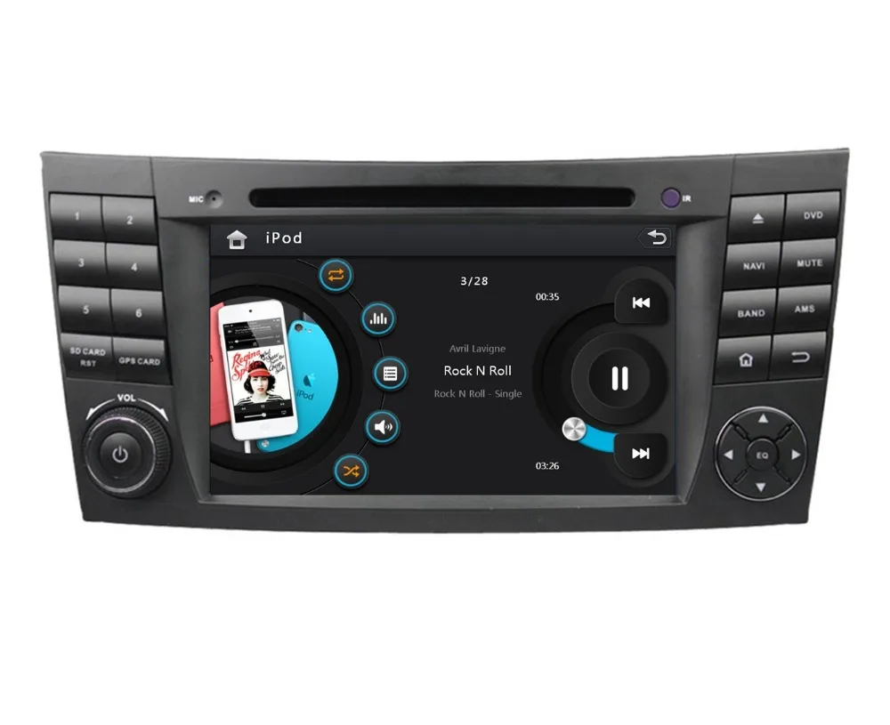 HD 2 din 7" Car Radio DVD Player for Mercedes Benz E Class W211 CLS ...