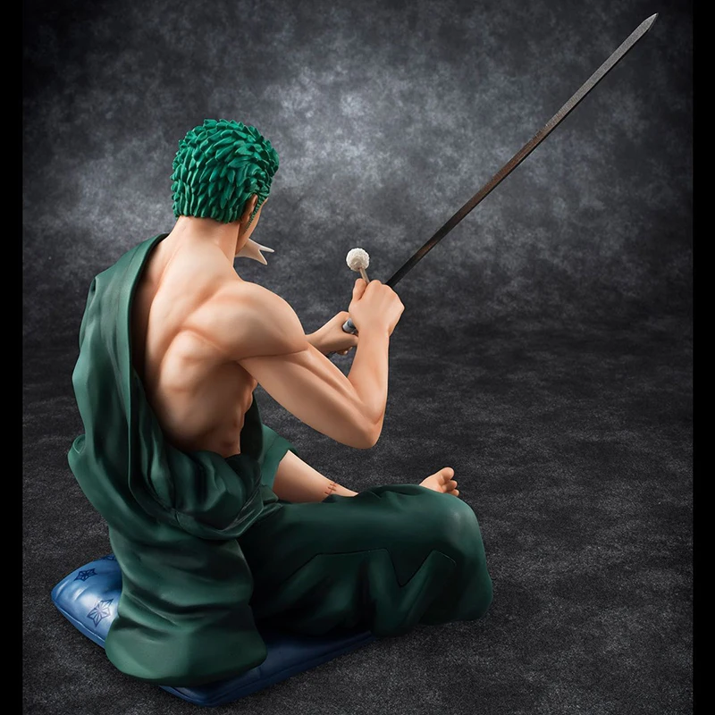 One Piece Figure One Piece Anime Roronoa Zoro Action Figure Sitting Ver ...