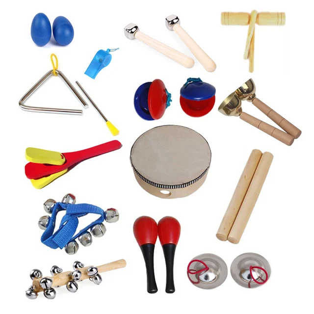 Preschool Toy Instruments Kits Children Percussion 14 Musical ...