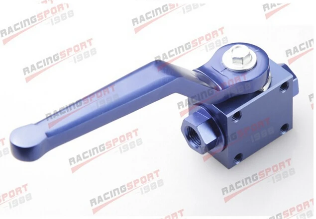 Brake Line Lock Shut Off Valve 1/8" NPT Billet Aluminium Valve blue ...