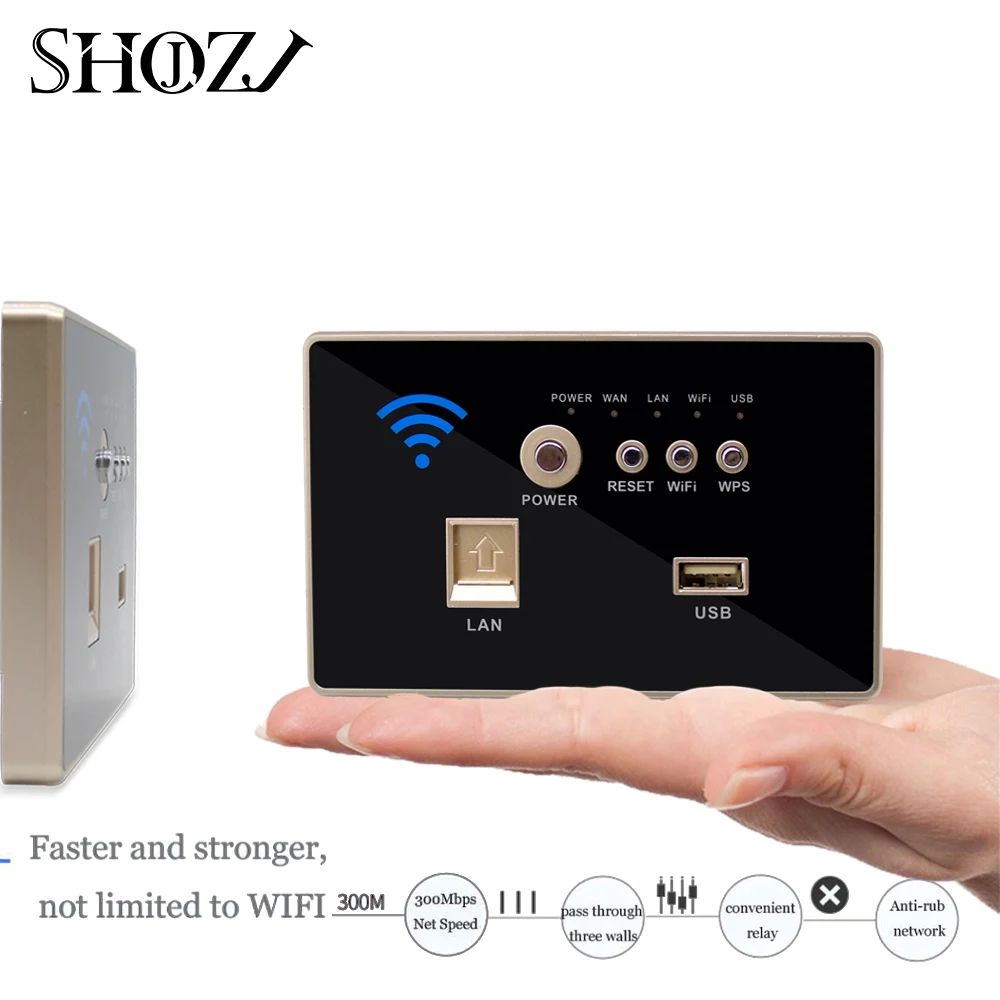 300Mbps118 hotel standard AP wireless wifi route standard wall panel ...