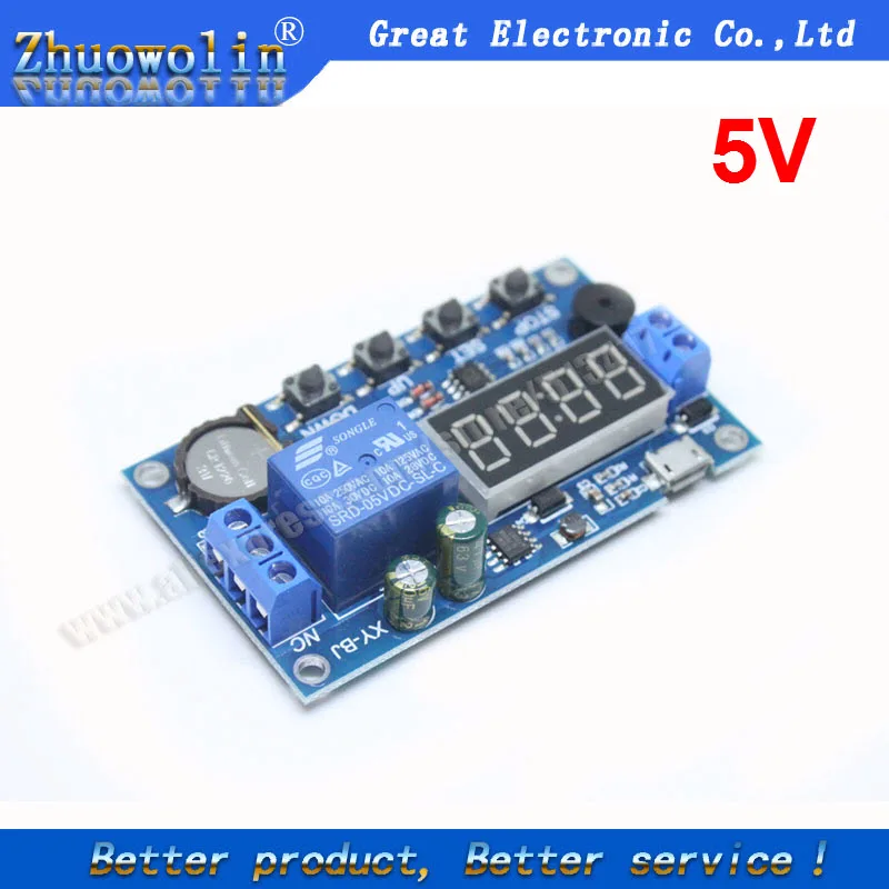 1pcs 5V DC Real time Timing Delay Timer Relay Module Switch Control ...
