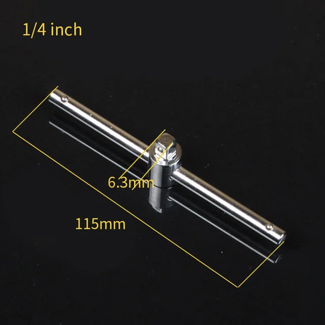 Multi-function 1/4" 3/8" 1/2" Drive Sliding T-bar 115-250mm HCS Socket ...