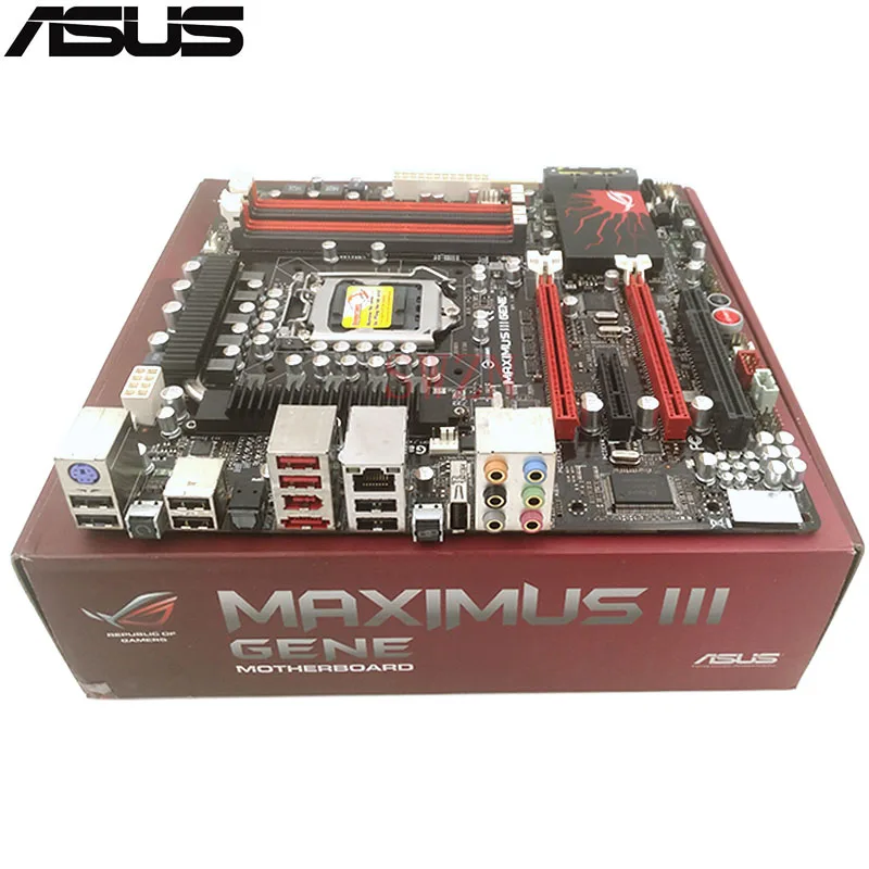 Original nuevo Desktop motherboard para Asus Maximus III gene LGA 1156 ...