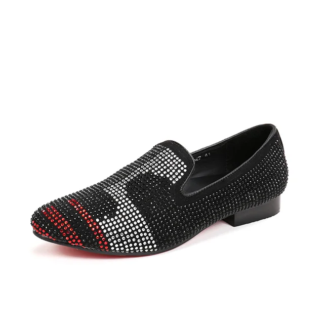 Sipriks Luxury Designer Red Leather Loafers For Men Red Bottom Loafers ...