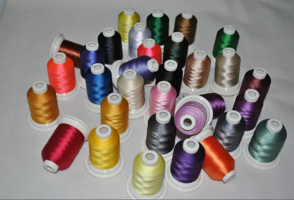 Brand New Simthread 120D/2 63 brother colors 500m/cone polyester ...