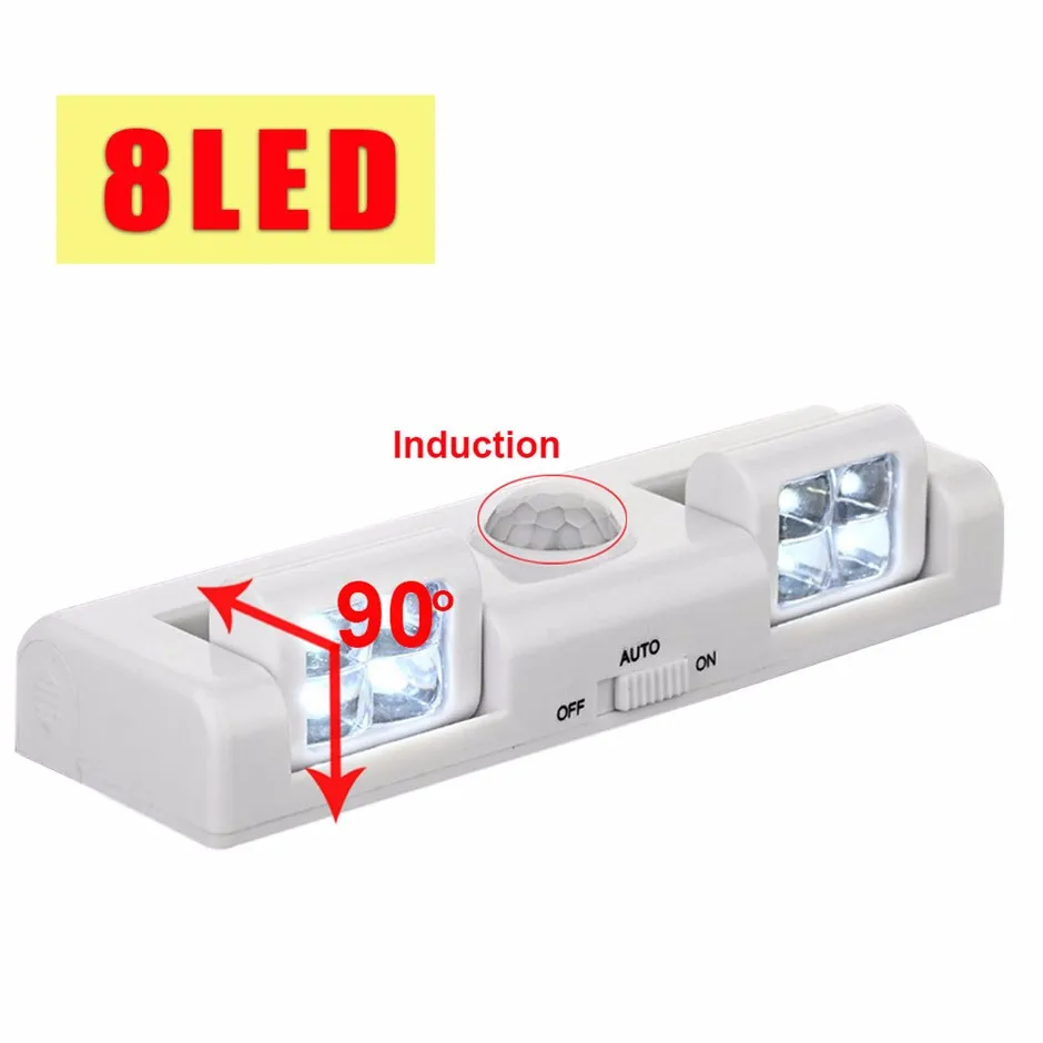 Jiaderui Wireless PIR Motion Sensor Lights LED Wall Night Lights Stair ...