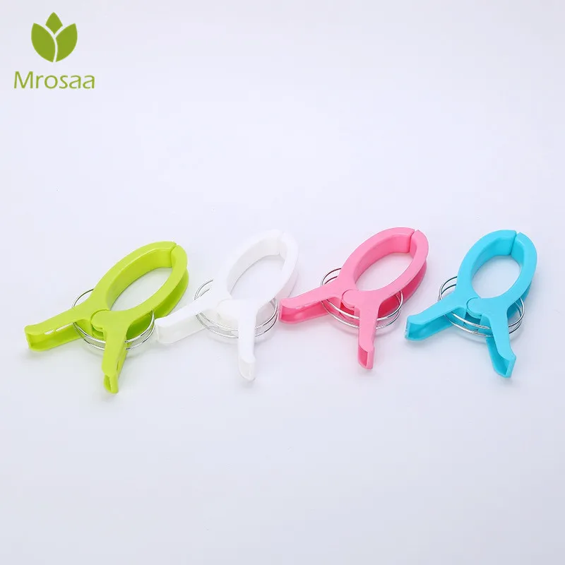 Mrosaa 4pcs Large Powerful Multi function Clothes Plastic Clips Non ...