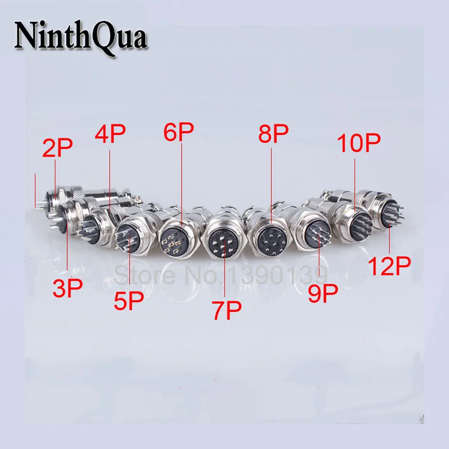 2 juegos de enchufes de aviación GX20 de 20mm, 2P, 3P, 4P, 5P, 6P, 7P, 8P, 9P, 10P, 12P, kit de ...