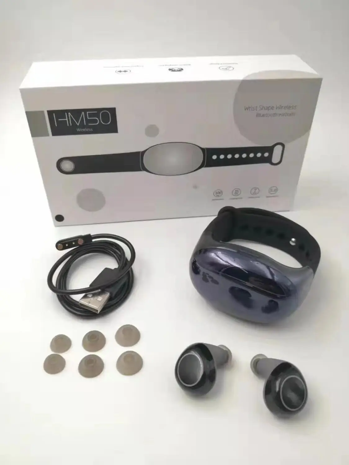 Новые настоящие беспроводные наушники HM50 tws 5,0 bluetooth наушники для спорта на открытом ...