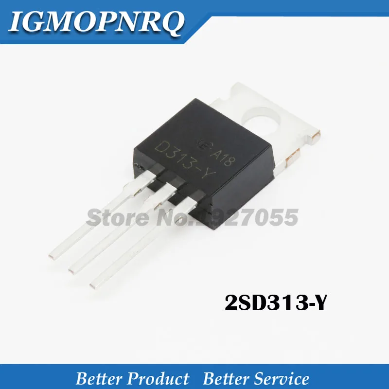 10pcs/lot D313 transistor 2SD313 Y TO 220 3 a/v 60 original authentic ...