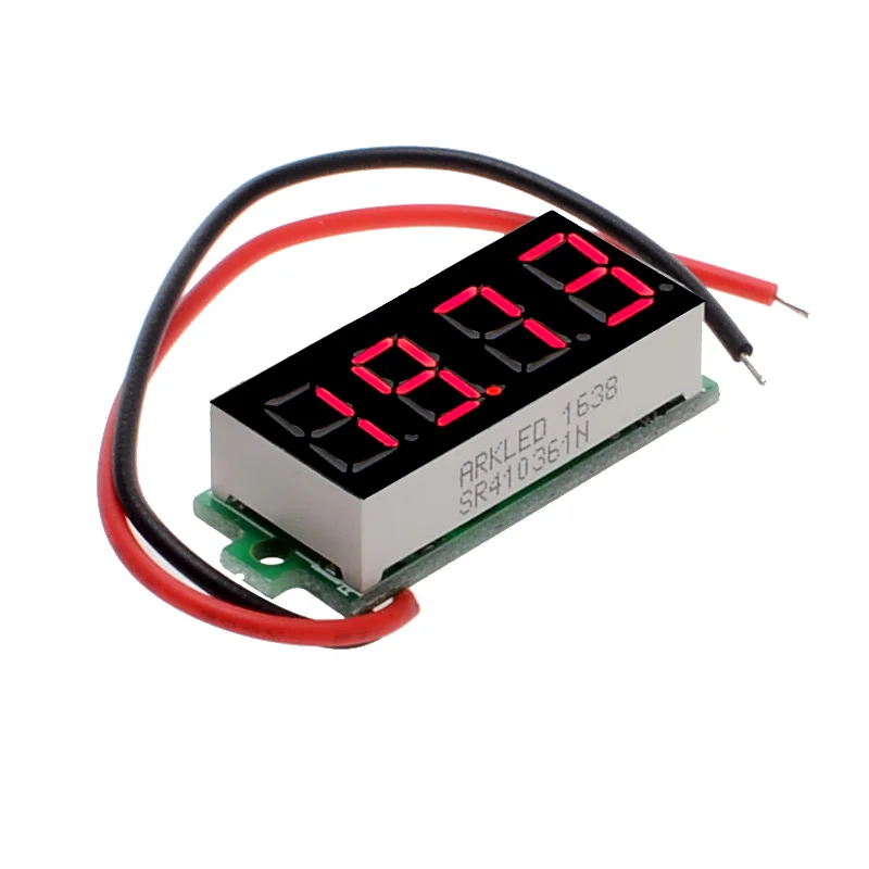 Mini 4 Digit 0.36" Digital LED Display Voltmeter Volt Meter DC 3.5 30 ...