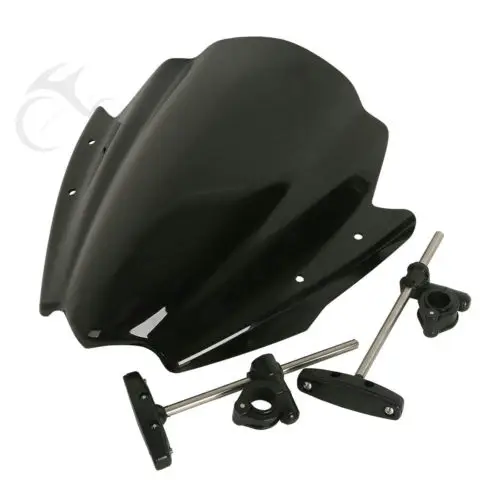 Universal-Windshield-Windscreen-7-8-1-Handlebar-Mount-For-Harley-BMW ...