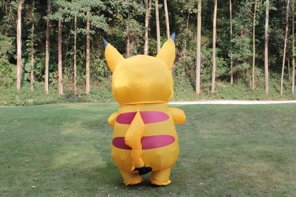 Pikachu Cartoon Inflatable Jumpsuit Costumes - KawaiiMerch.com