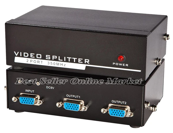Best Quality Mt 3502 Vga Splitter Box 2 Port 1 To 2 Video Vga Signal