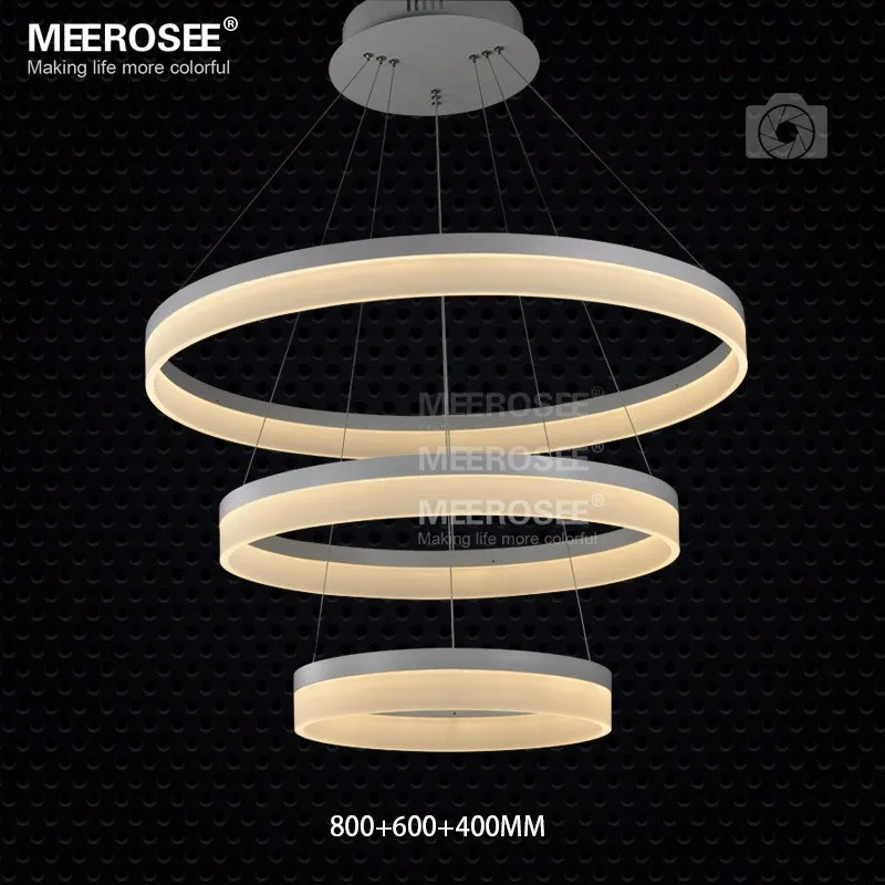 Multi Rings LED Pendant Light Modern LED 4 rings Acrylic Suspension ...