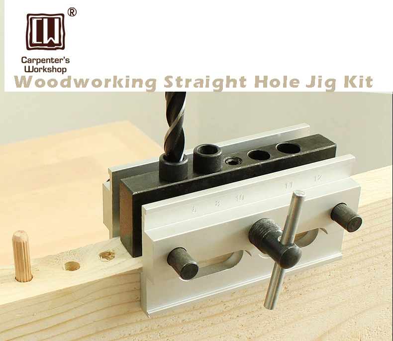 Vertical Woodworking Drilling Fixture Set With 6mm/8mm/10mm Drill ...