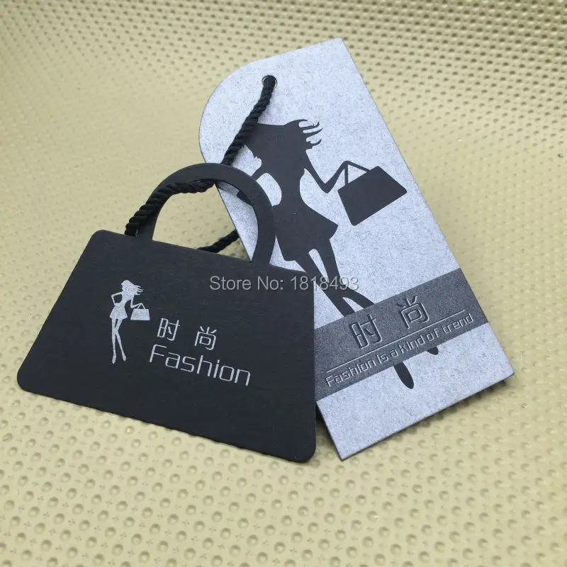 Custom ,black Matt Laminated Cardboard Tags/ Custom Shape Cutting Tags ...