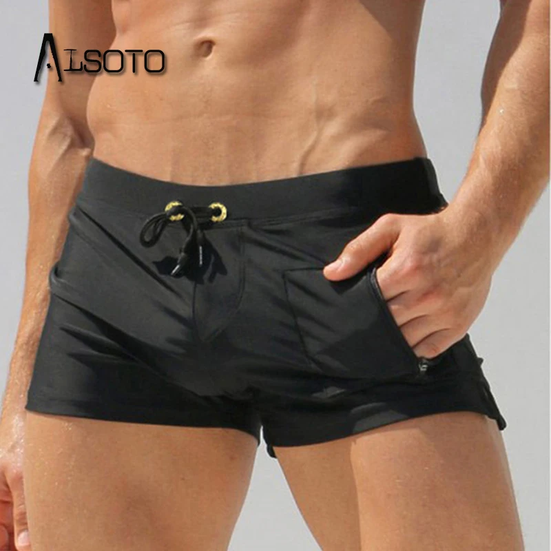 2022 New Swimwear Men Swimming Trunks Man Sexy Zwembroek Heren Maillot