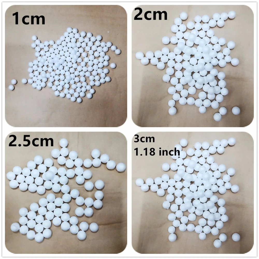 30~200pcs 1cm 1.5cm 2cm 2.5cm 3cm 4cm White Foam Round Balls Mini Polystyrene Styrofoam Craft ...