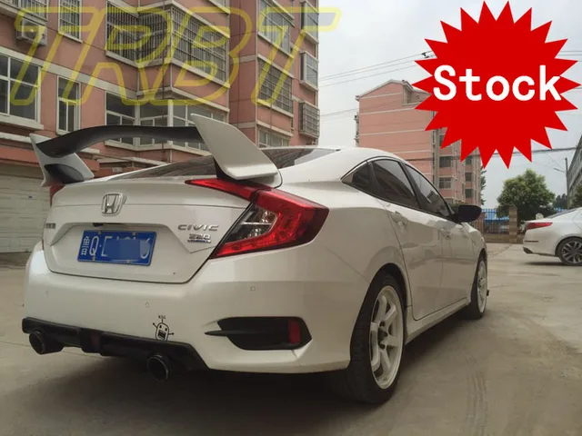 Aliexpress.com : Buy ABS Plastic RALLYE RED Rear Spoiler Pearl White ...