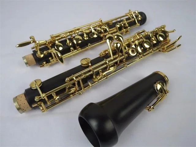 Great Professional ebony concert full automatic oboe,gold plating C key ...
