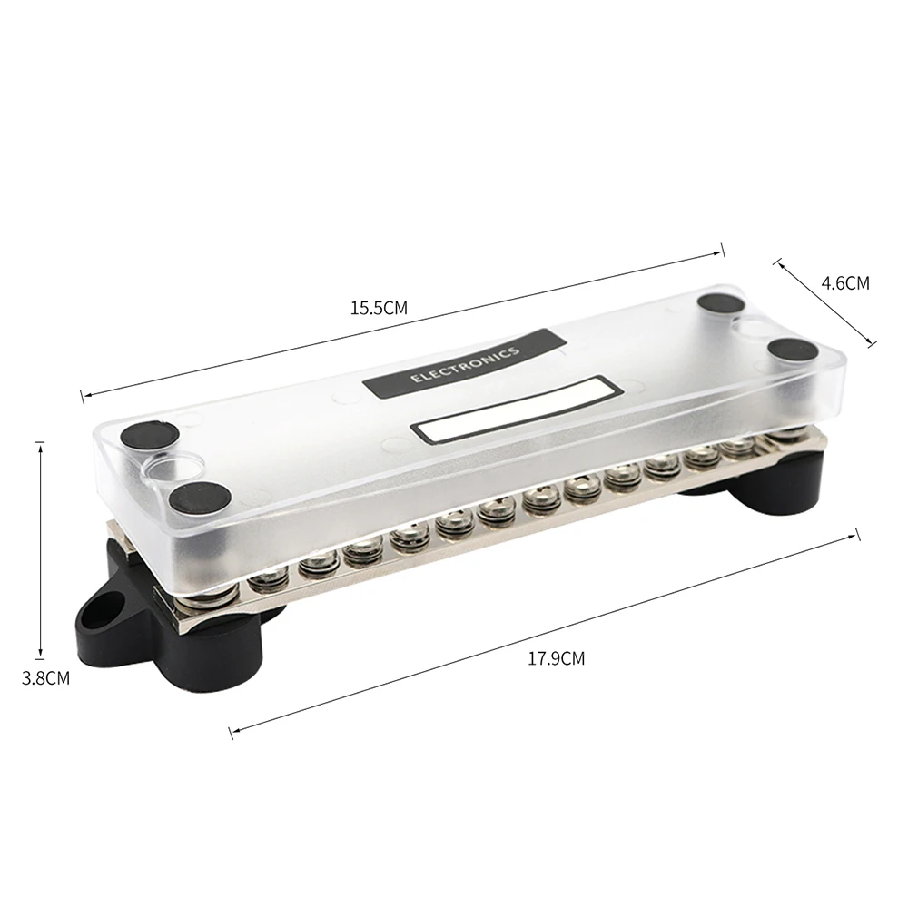New Universal Dual Row Bus Bar Electrical Terminal Junction Box 12V ...