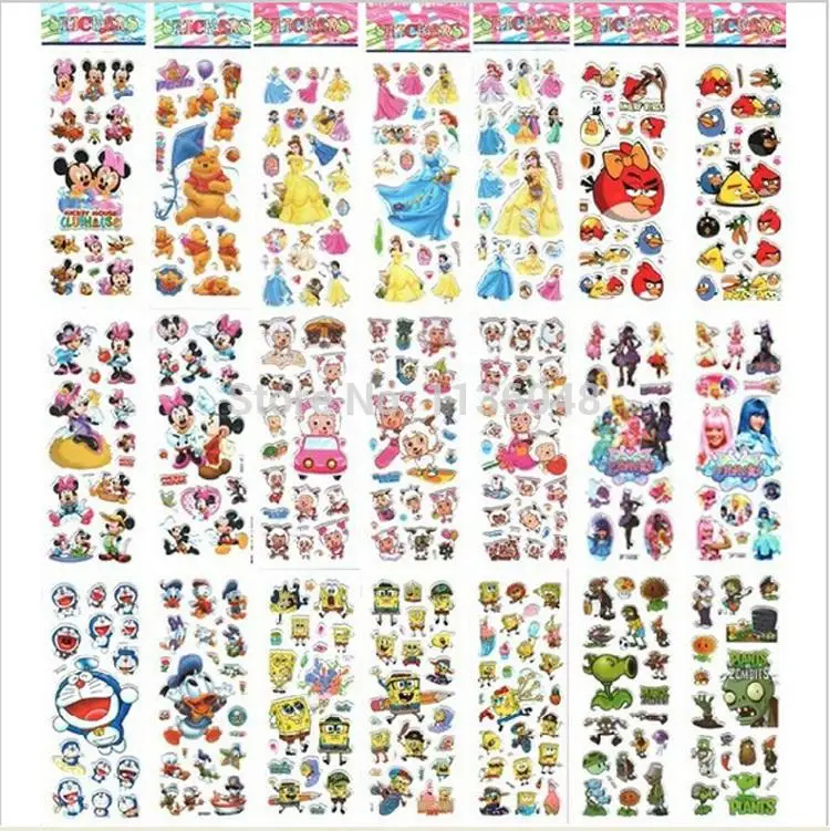 30 pc/lot Children's Favourite Butterfly Minnie Minion Kitty Cartoon ...