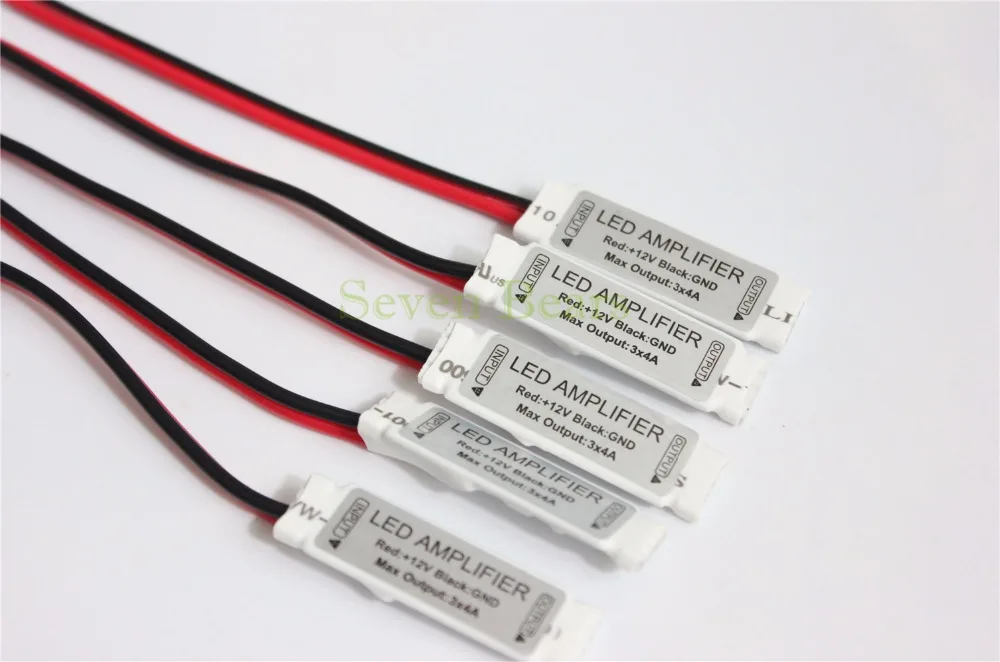 Mini RGB LED Amplifier DC12V 144W 12A For RGB color 5050, 3528 led ...